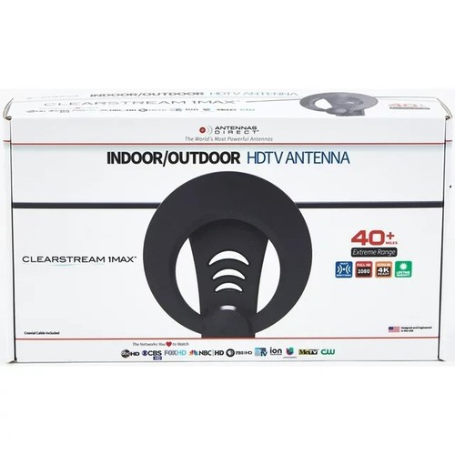 ANTENNAS DIRECT ClearStream 1MAX Indoor Outdoor 4K HDTV Antenna-40 ...