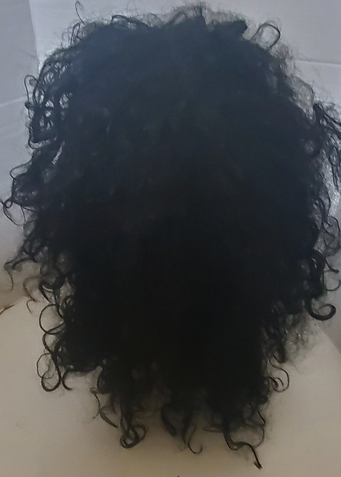 Long Curly Black Hair Wig Misung Comb Free Collection | eBay