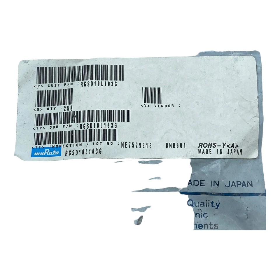10Kohm 10K 7 Pin Network Resistor RGSD10L103G Murata 5905-12-330-8009 ...