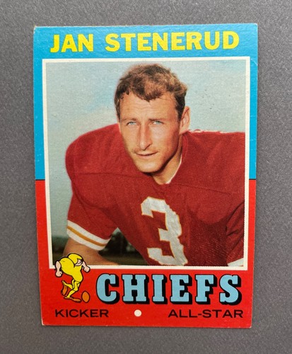 1971 Topps Football Jan Stenerud #61 Kansas City Chiefs Vintage Card | eBay