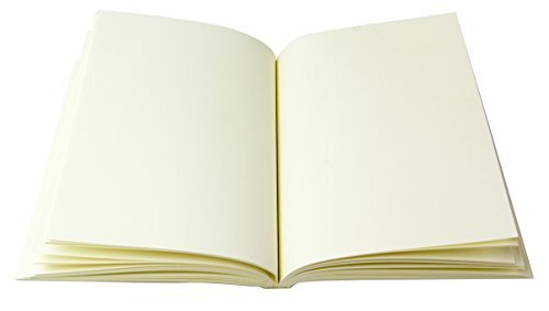 Red Co. A5 Journal Refill Book Bound Edged Matte Ivory Plain 120 Sheets ...