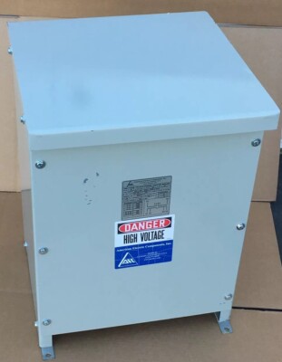 American Electric AEC Dry Type Transformer 20KVA 1Ph 380x480 ...