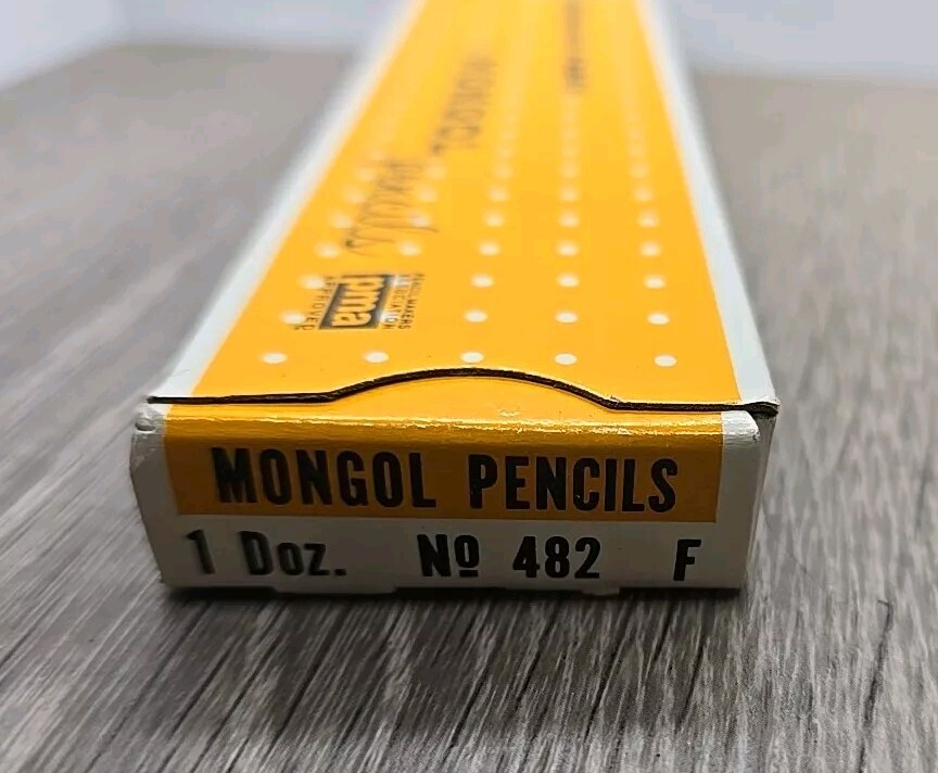 Vintage Unused Eberhard Faber Mongol Pencils 1 Dozen (12) No 482 F w ...