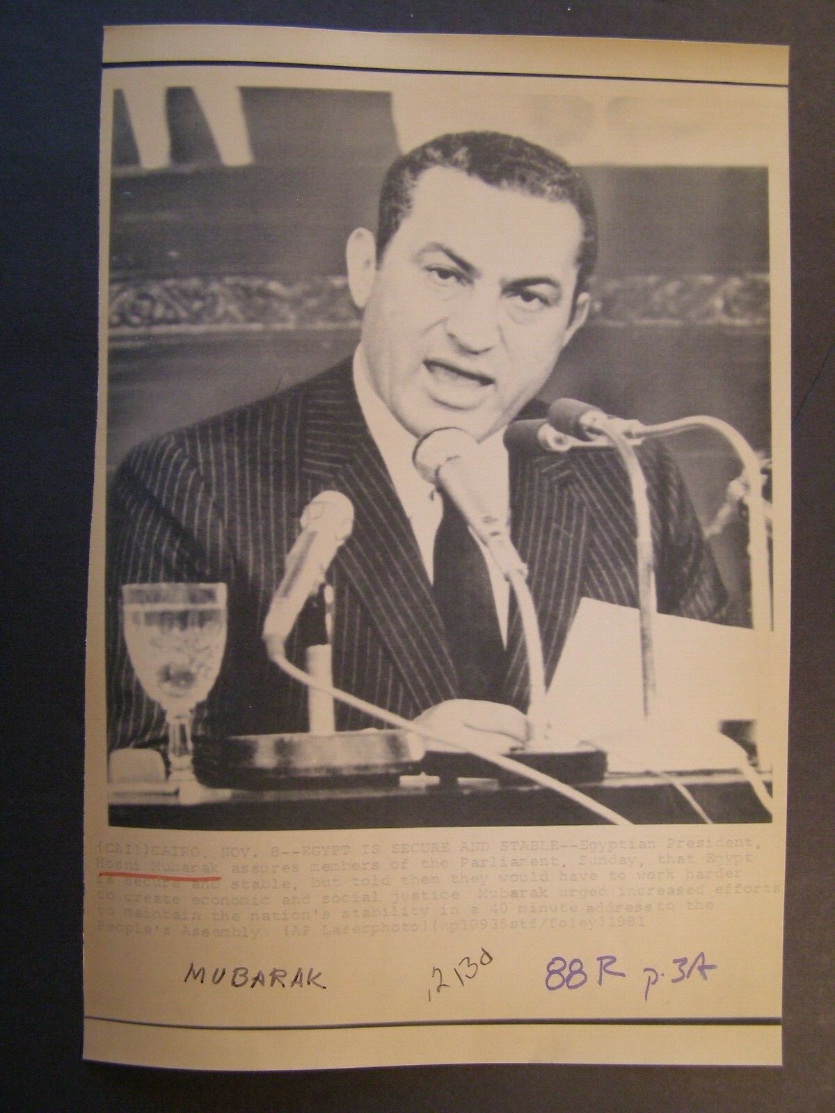 Hosni Mubarak 1981