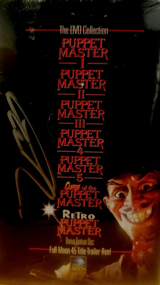 SIGNED BY CHARLES BAND & OUT OF PRINT: 8 REMASTERED PUPPET MASTER DVD ...