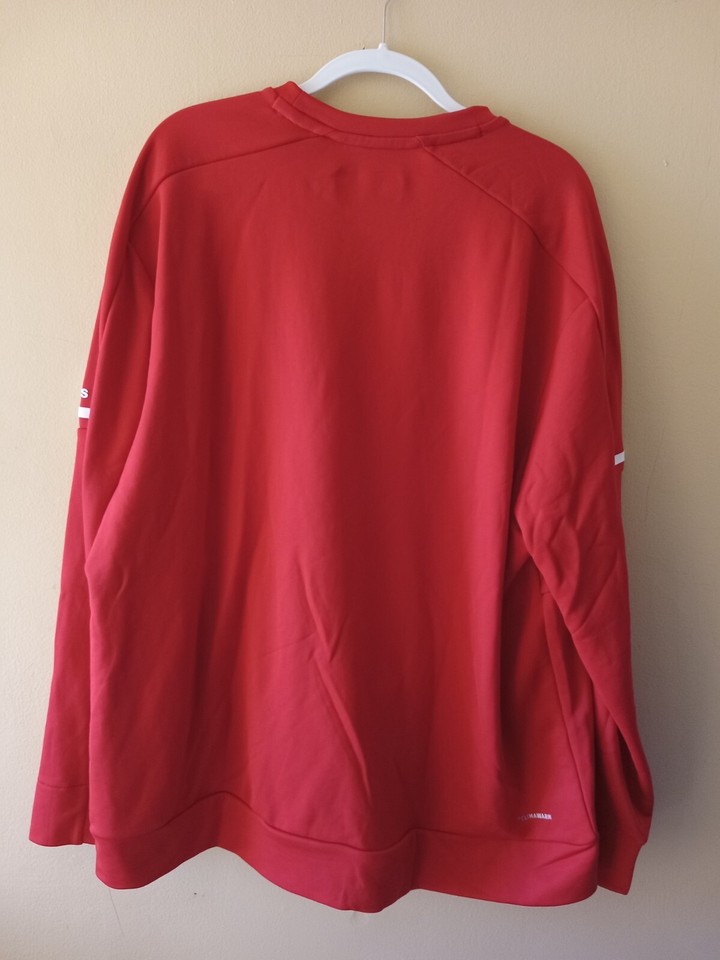 Rutgers Scarlet Knights Adidas Climawarm Red Sweatshirt Size 2XL (Y200 ...