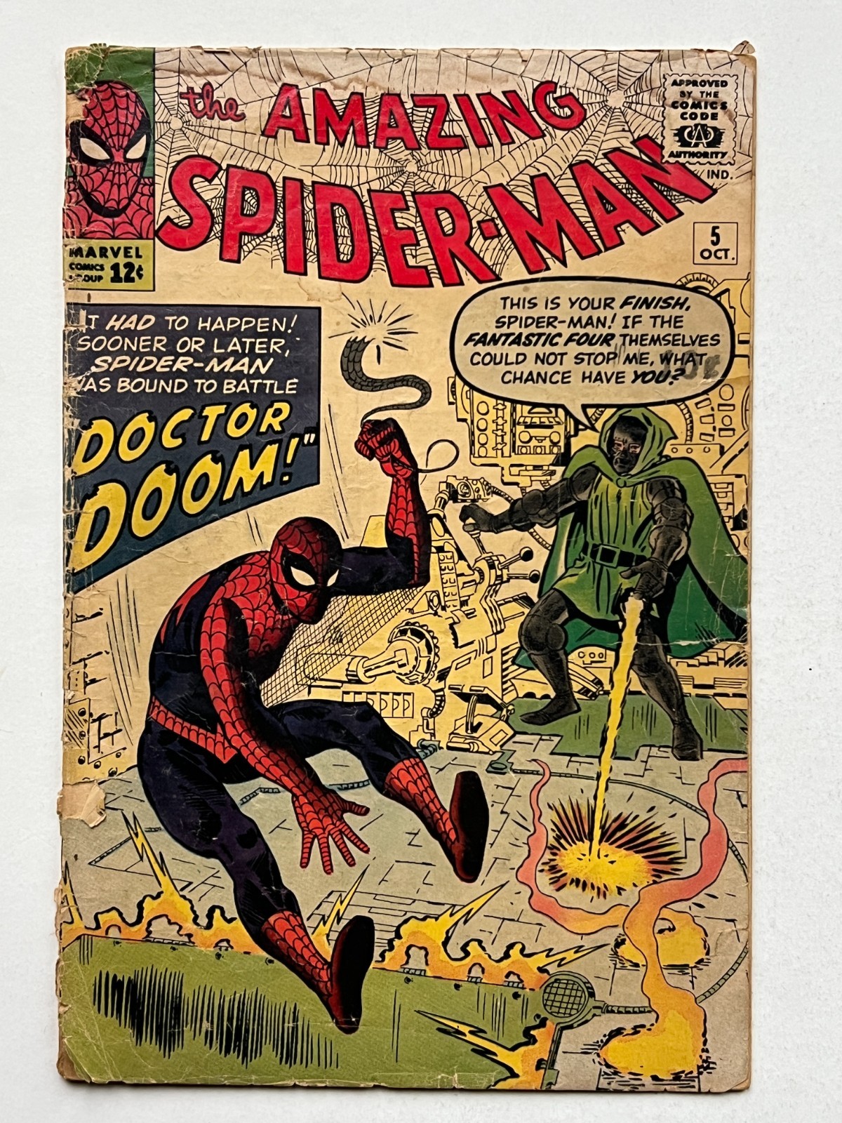 Amazing Spider-Man #5 1963 Spidey battles Dr. Doom | eBay