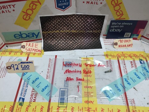 1990-2002 MERCEDES 500 WINDSHIELD WIPER ARM MOUNTING BOLT HARDWARE ...