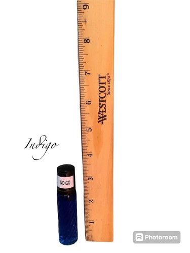 Indigo (M) Thick & Concentrated Body Oil 1/3oz Glass Bottle w ...