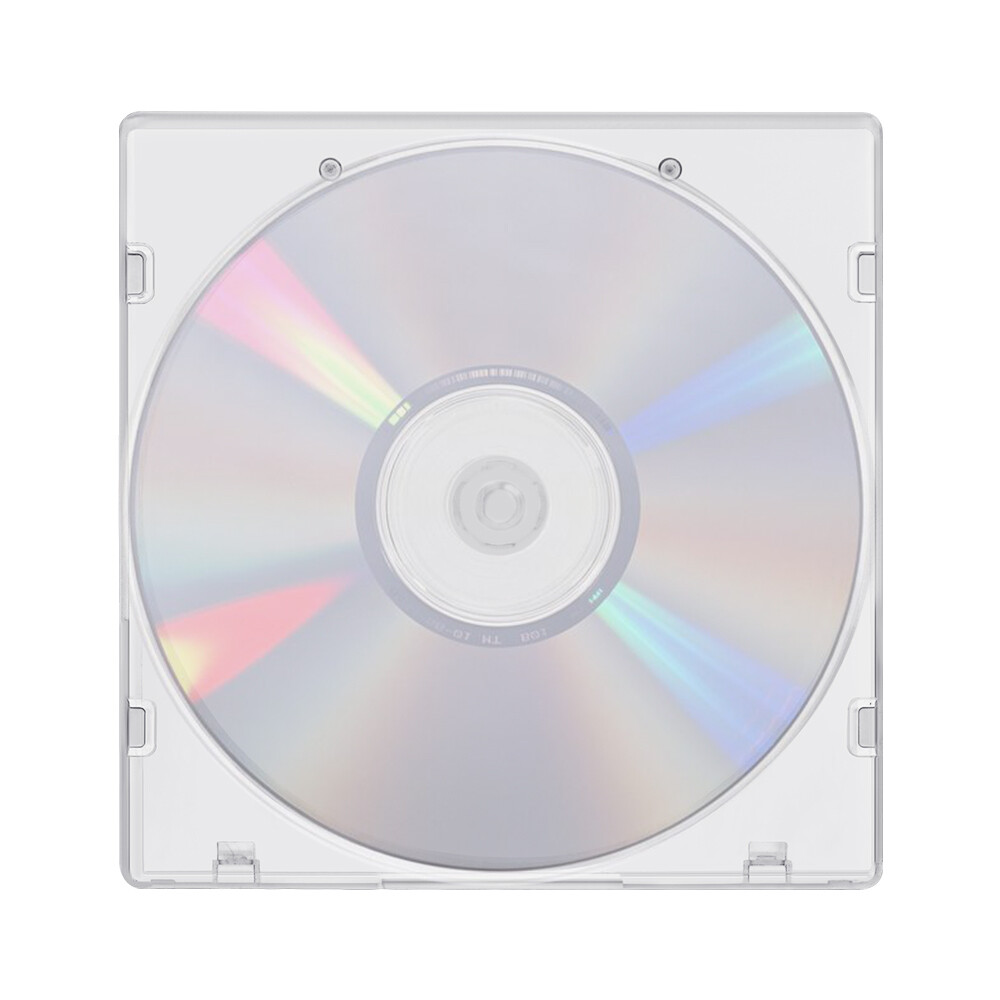 50 Pack 5.2mm Single Super Clear CD DVD R CDR DVDR Disc PP Poly Plastic ...
