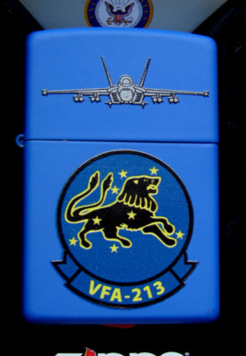 VFA-213 Black Lions Zippo MIB USS Bush CVW-8 2014 Combat Deployment OIF ...