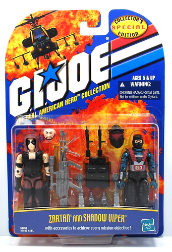 2001 GI Joe RAH Special Collectors Edition Zartan & Shadow Viper 2 Pack ...