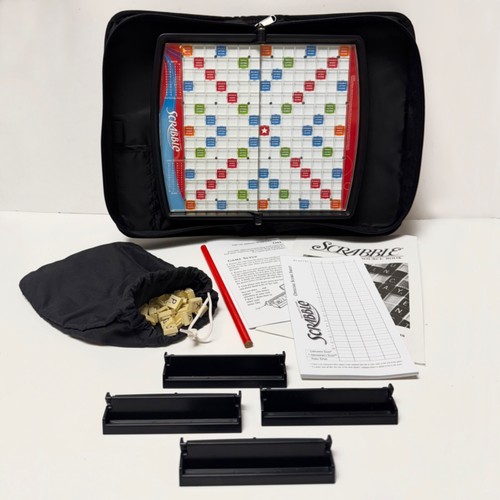 Scrabble Game Folio Zipper Case by Hasbro - 2008 Travel Edition 100% ...