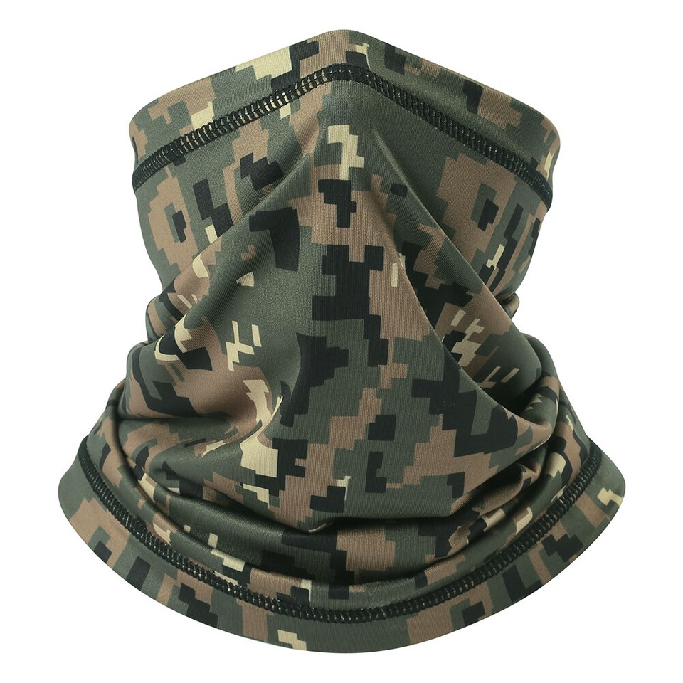 Camo Tactical Neck Gaiter Face Mask Scarf Breathable Bandana Cover ...