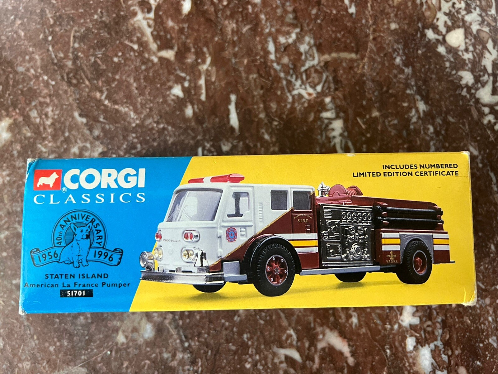VTG "NIB", CORGI AMERICAN LA FRANCE - STATEN ISLAND FIRE ENGINE PUMPER ...