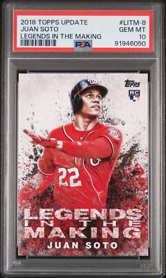 Graded 2018 Topps Update Juan Soto #LITM8 Rookie Baseball Card PSA 10 ...