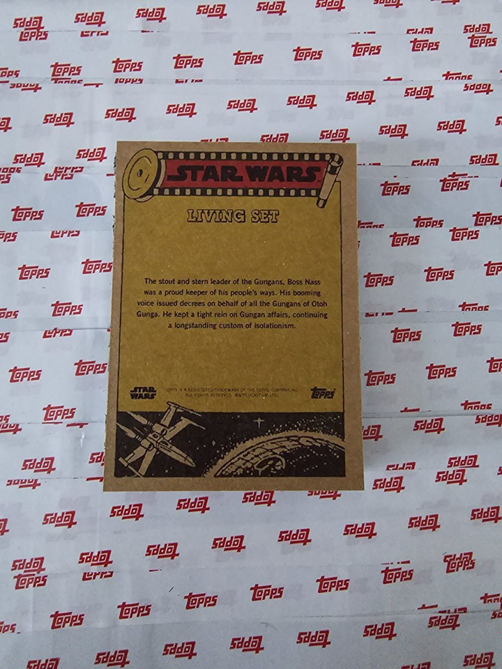 TOPPS STAR WARS LIVING SET CARD BOSS NASS #339 STAR WARS : THE PHANTOM ...
