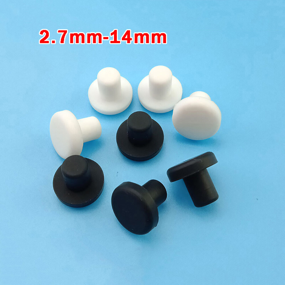 Solid Silicone Rubber Hole Plugs Blanking End Caps Seal Bung 2.7mm-14mm ...