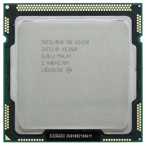 Desktop Cpu Processor Intel Xeon X3430 Lga 1156 Quadcore 2.4 Ghz ...