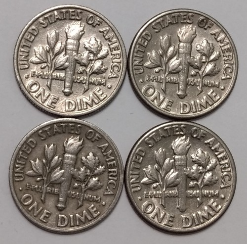 1982-P 1982-D 1983-P 1983-D Roosevelt Dime Set | eBay