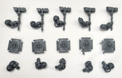 Thunder Hammer Storm Shields x5 Space Marines: Terminator Assault Squad ...