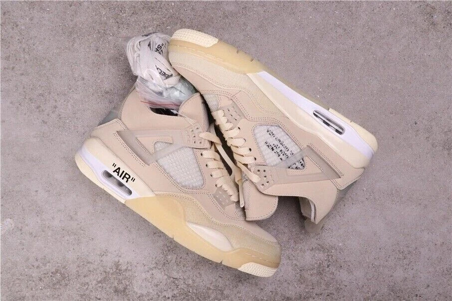 NEW (Men's) Jordan 4 4th Generation Retro SP Off-white - Size US 7-12 ...