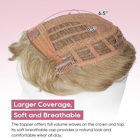 REECHO Hair Topper for Women 100% Japanese Revolutionary Fiber Short ...