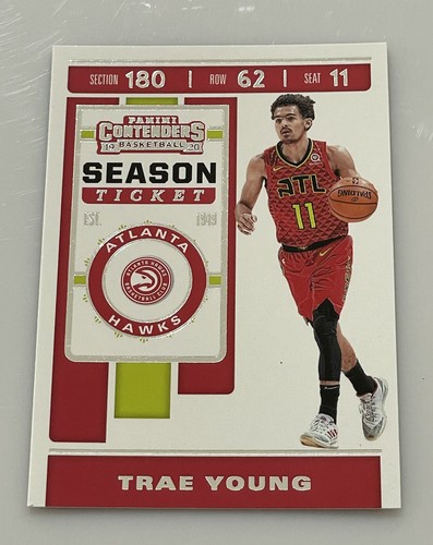NBA 2019/2020 Panini Trae Young Season Ticket No 1 Basketball Card | eBay