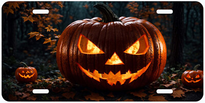 Halloween Pumpkin Aluminum Novelty Car License Plate | eBay