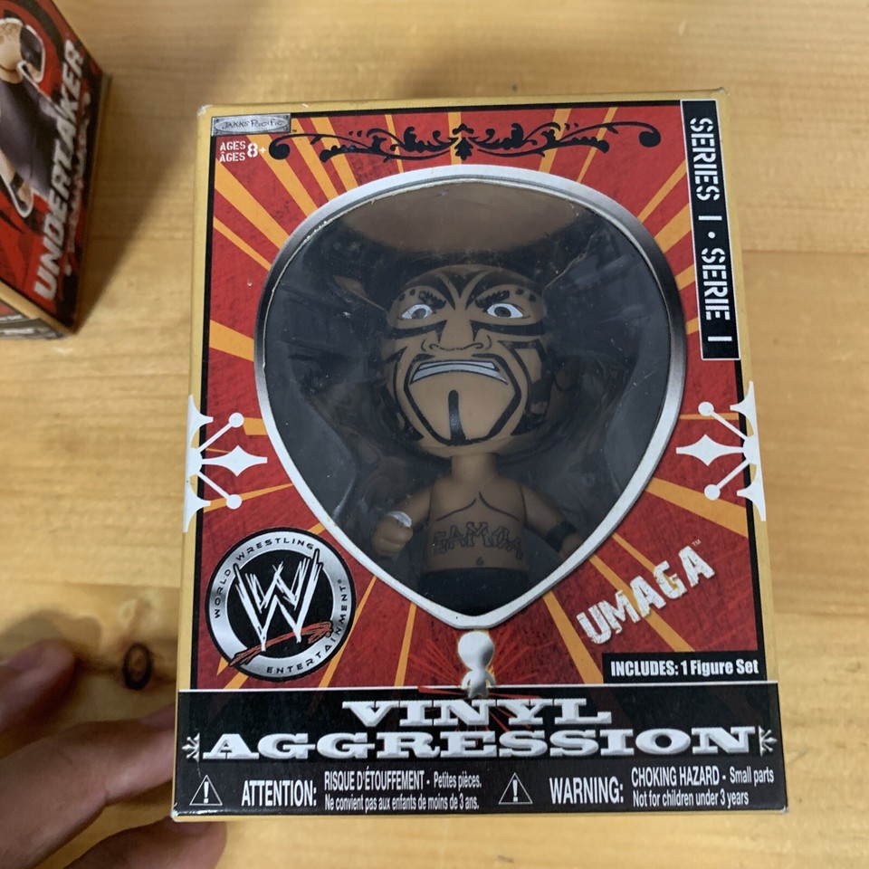 WWE Wrestling Vinyl Aggression Series 1 Umaga & Undertaker 3-Inch Vinyl ...
