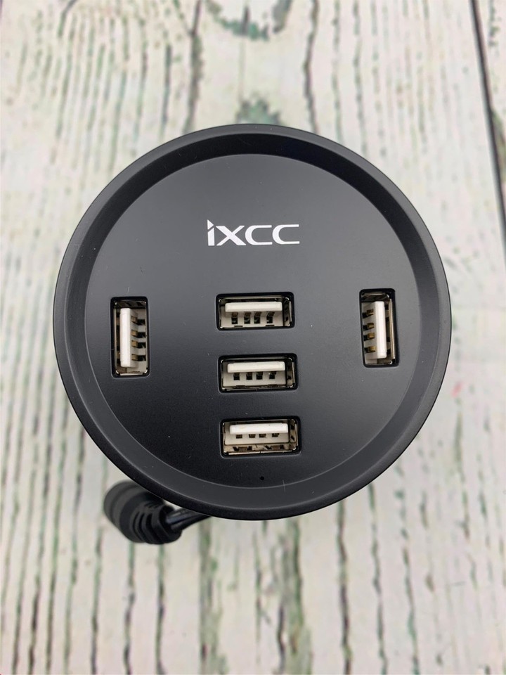 50W 10A 5 Port Smart USB Car Charger Cup Shaped Design Retractable ...