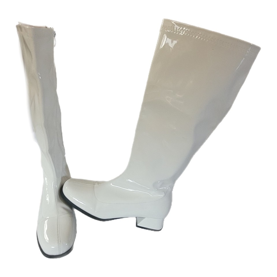 Women’s Fereshte White Pleather Knee High GoGo Boots / Size EU 43 / US ...