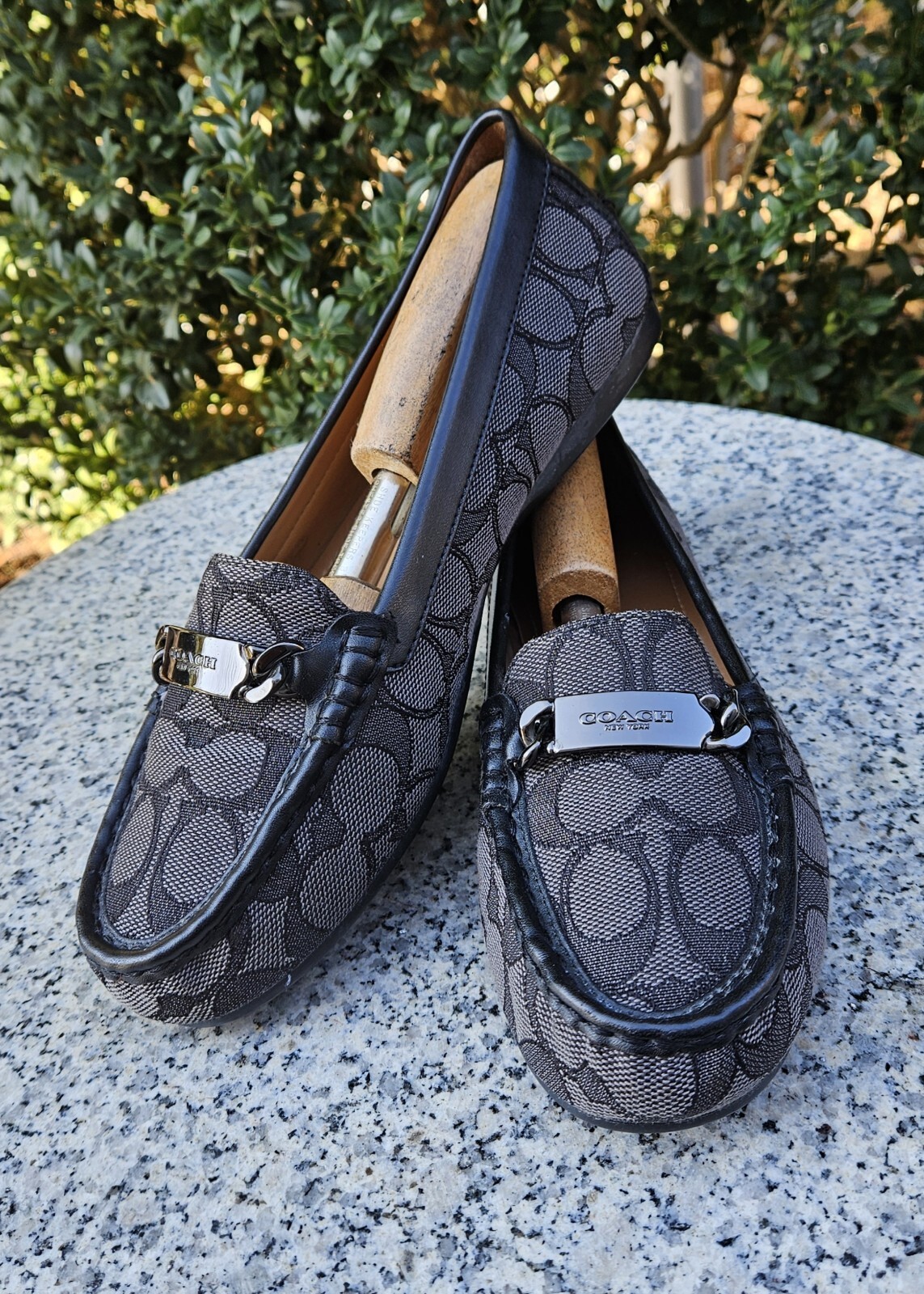 Coach OLIVE Signature Logo Loafer Driving Shoes Size … - Gem