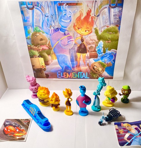 Disney Pixar Elemental Movie Toy Figure Set of 12 with 10 Figures, 2 ...