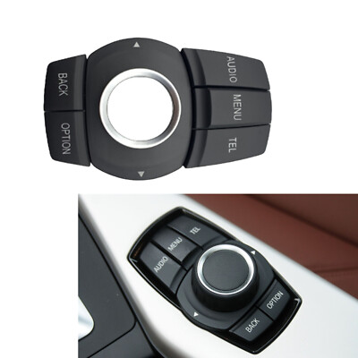 Black Multimedia Controller Mouse Buttons For BMW X1 F48 F49 2016-2018 ...