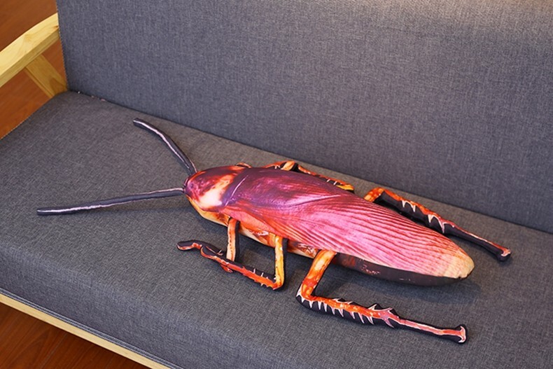 NEW 21" Funny Huge Fake Cockroach Stuffed Plush Toy Insect Halloween ...