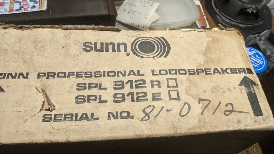 Sunn 1216 PA2 Speaker 12" This is a OEM NEW IN THE BOX | eBay