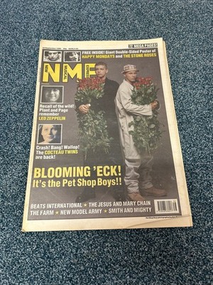 NME MAGAZINE 1990 - SEPT- WITH DOUBLE POSTER : STONE ROSES,HAPPY ...