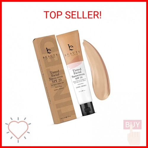 Tinted Sunscreen for Face - SPF 20 With Natural & Organic Ingredients ...