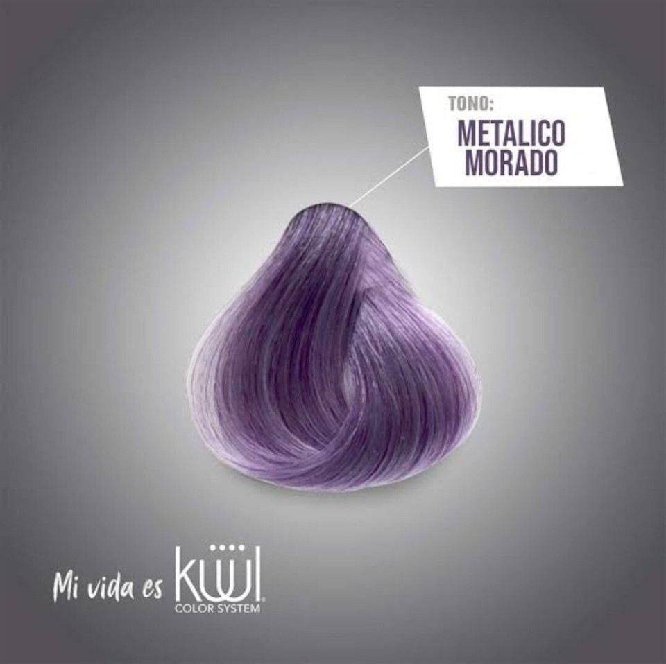 Kuul Hair Coloring Cream Metallic Purple 3.04 oz Morado Metalico ...