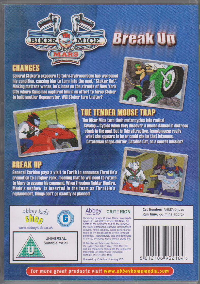 Biker Mice From Mars Dvd