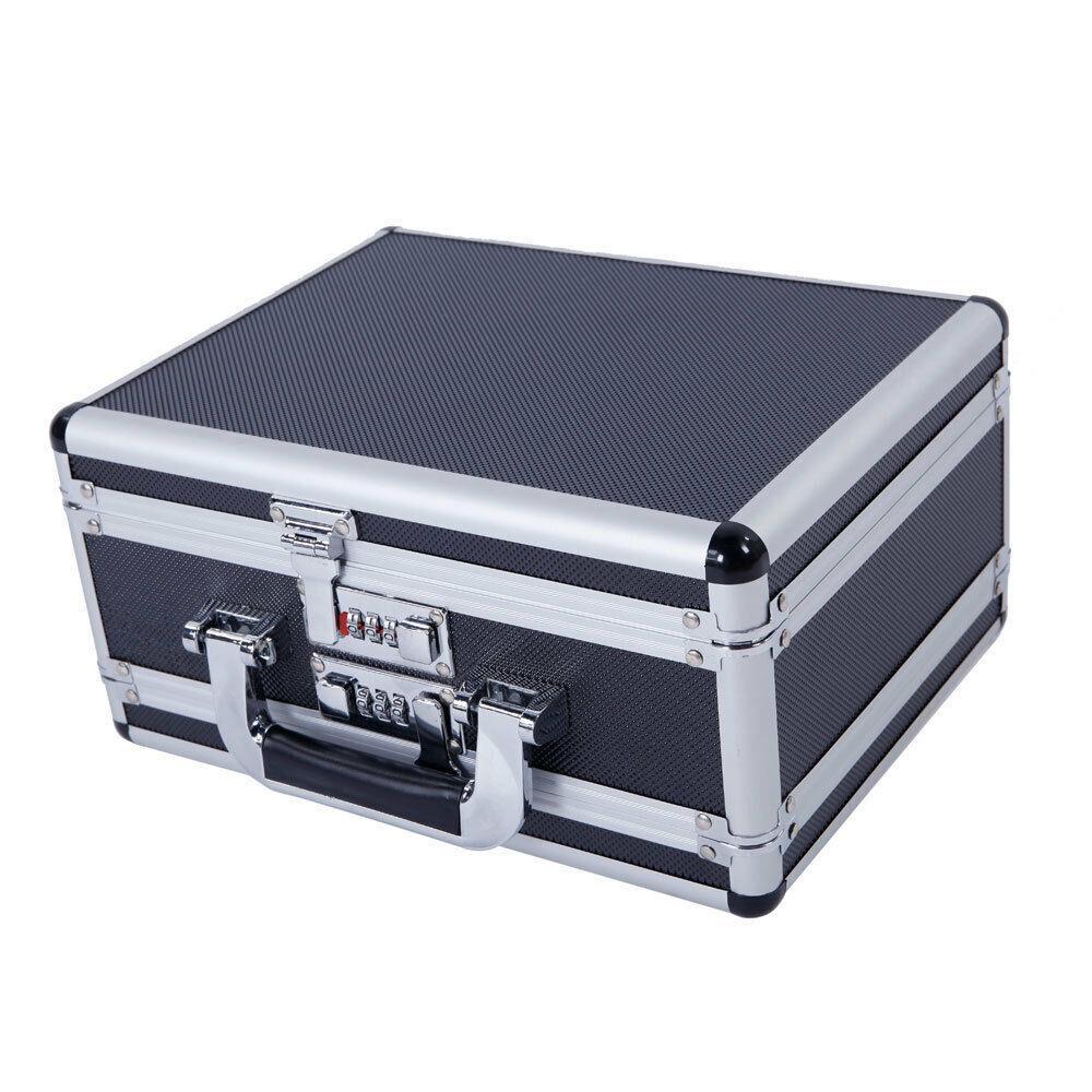 Double Sided Aluminum Pistol Gun Case Security Handgun Carry Storage ...