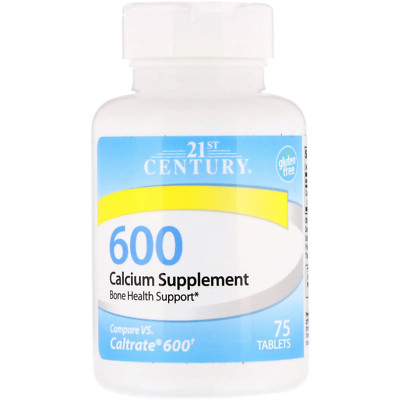 21st Century, Calcium Supplement 600, 600 mg , 75 Tablets | eBay Australia