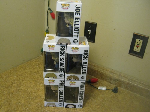 2020 5 Pcs Band Def Leppard Funko PoP Rock Figures Never Opened ...