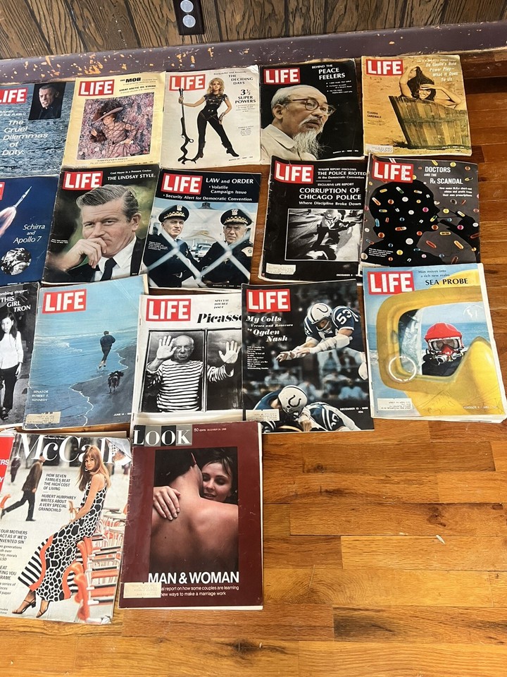 **VINTAGE LIFE MAGAZINES LOT 1960s 27 And Additionally 6 Post And ...