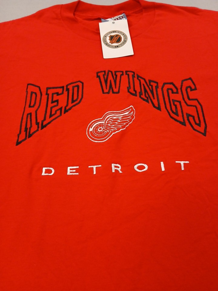 Detroit Red Wings Shirt Size Large Mens Lee sports Red New T Shirt | eBay