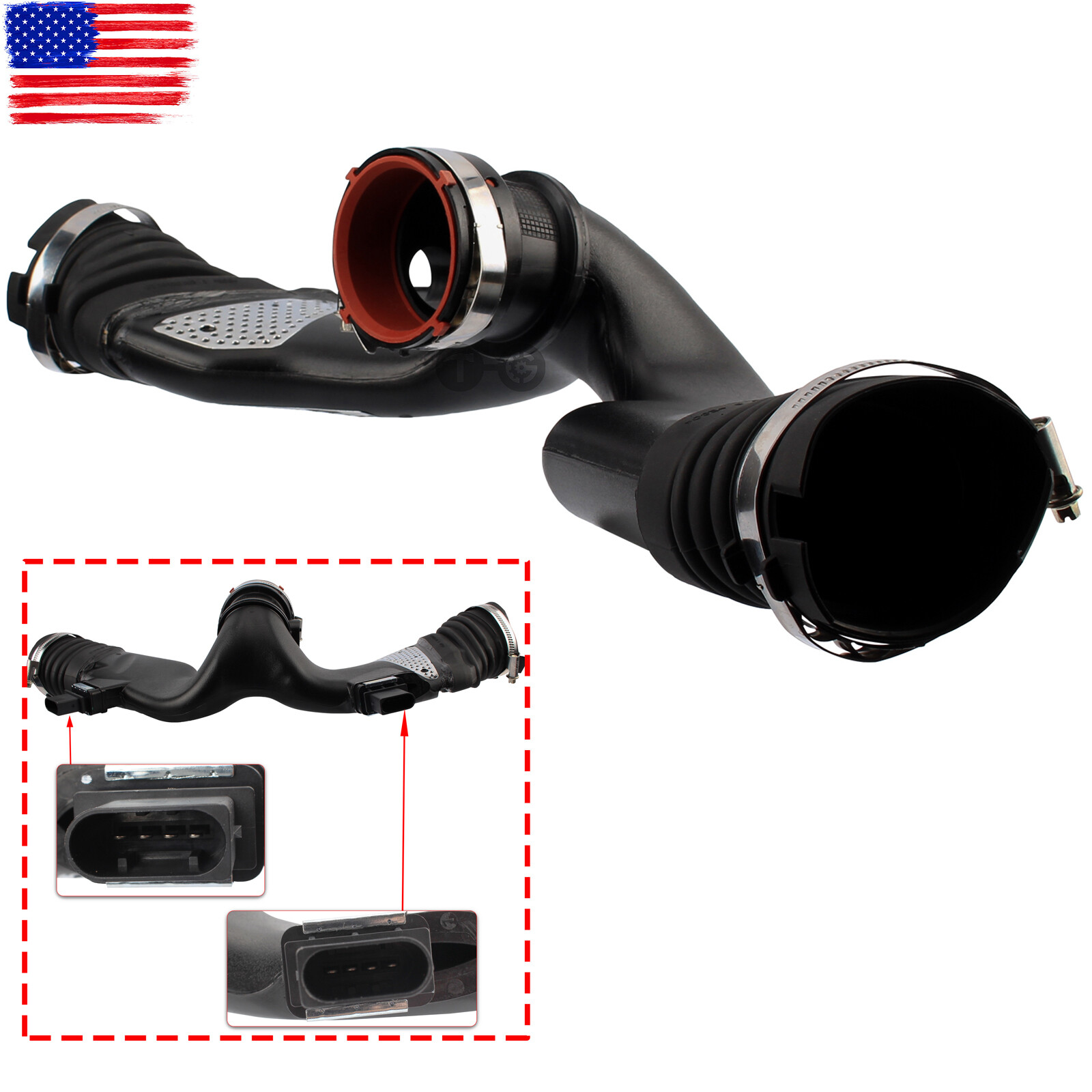 for Mercedes-Benz X164 W164 W211 W251 6420908237 Engine Air Duct w ...