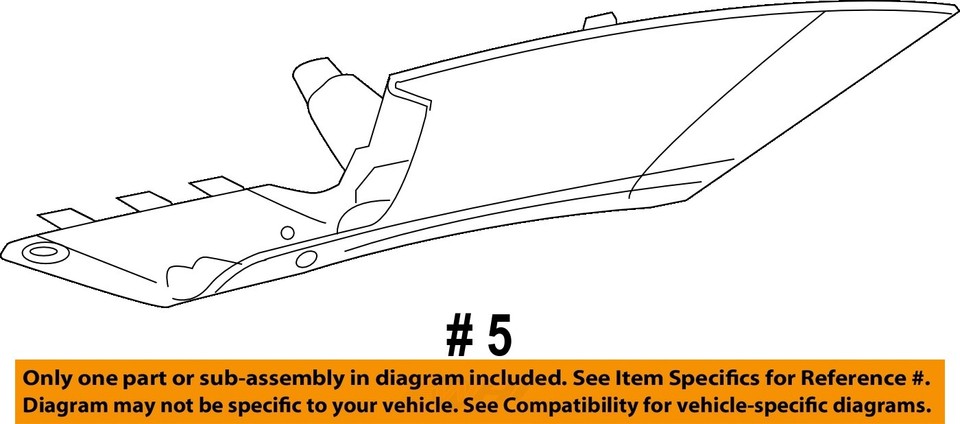 FORD OEM 08-10 Focus Quarter Panel Interior Trim-Upper Qtr Trim ...