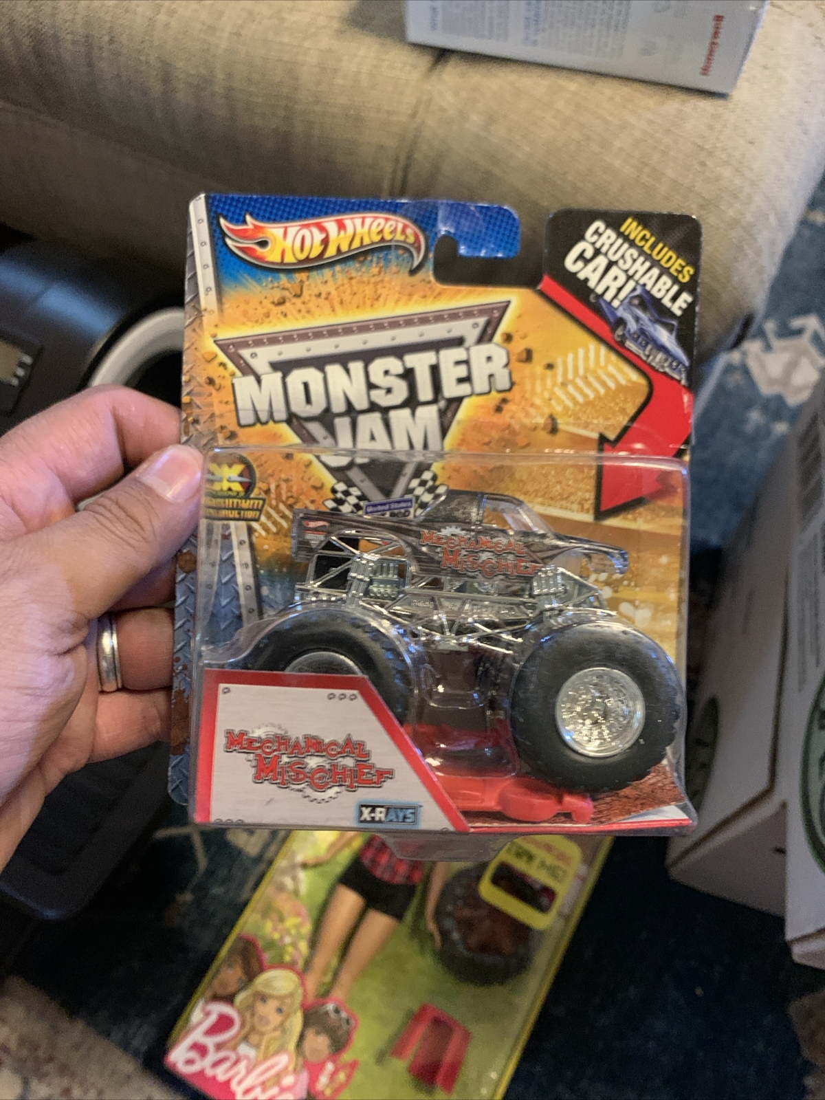 Mechanical Mischief CRUSHABLE CAR HOT WHEELS MONSTER JAM TRUCK 1/64 ...