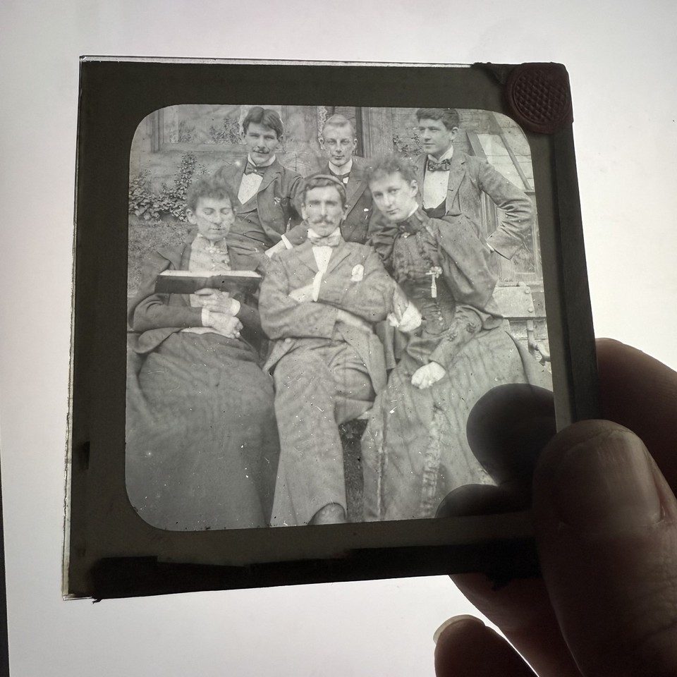 5 x Antique Late Victorian Glass Camera Magic Lantern Photo Slides ...